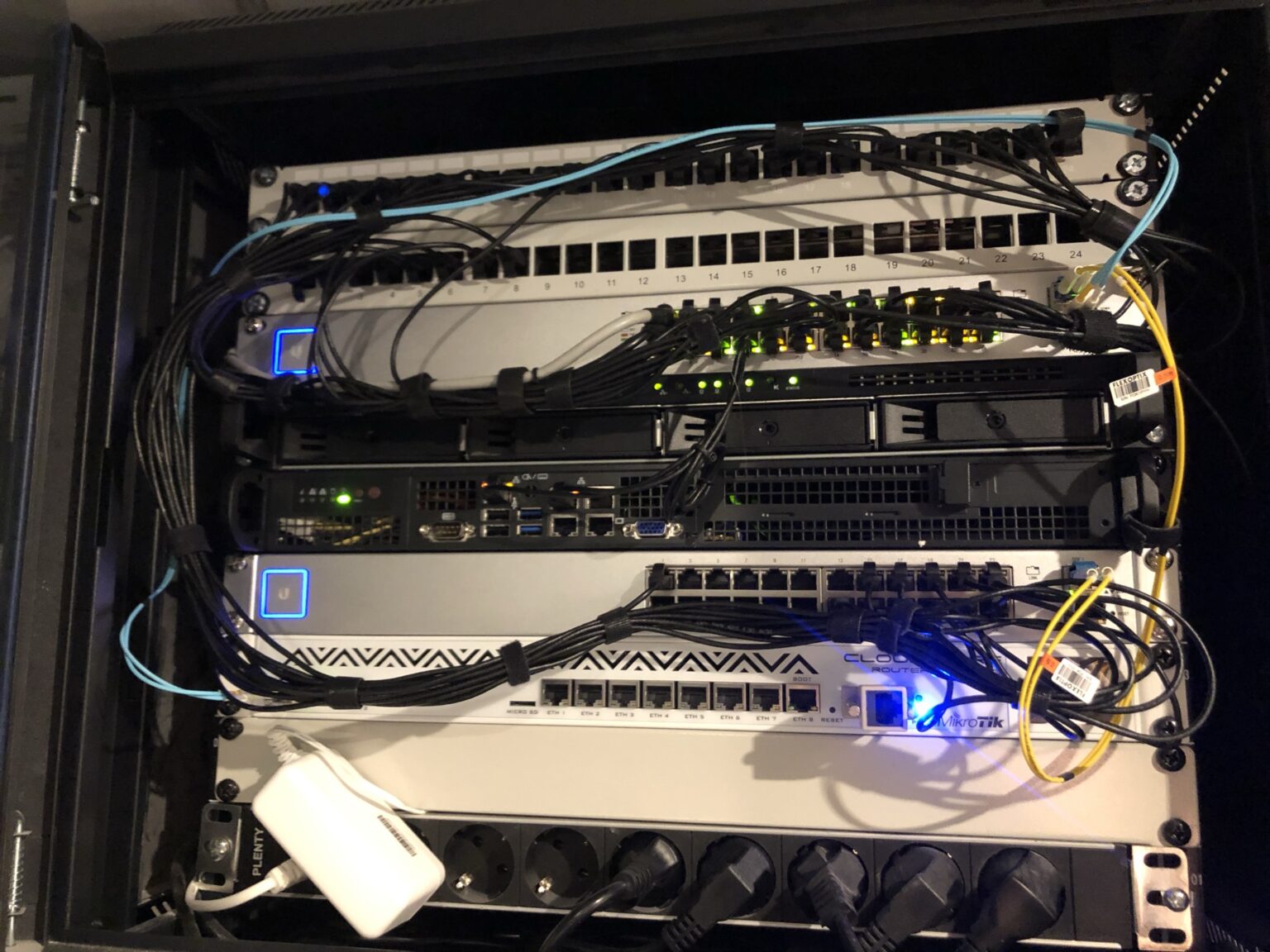 1Gbit fiber connection between MikroTik and Unifi switch – Widodh